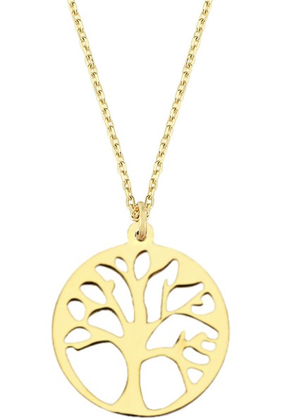 Altın Sepeti Altın Minik Yaşam Ağacı Kolye