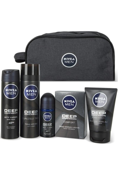 Nivea Kişisel Bakım Çantalı Erkek Bakım Seti Nivea Kişisel Bakım Çantalı Erkek Bakım Seti