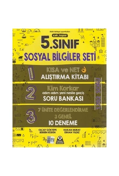 Örnek Akademi Yayınları 5. Sınıf Sosyal Bilgiler Seti Örnek Akademi Yayınları 5. Sınıf Sosyal Bilgiler Seti