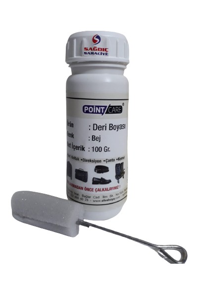 Point Care Bej Deri Boyası Döşeme Mont Çanta Ayakkabı Kemer Boyası Point Care Bej Deri Boyası Döşeme Mont Çanta Ayakkabı Kemer Boyası