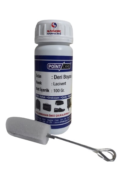 Point Care Lacivert Deri Boyası Döşeme Mont Çanta Ayakkabı Kemer Boyası Point Care Lacivert Deri Boyası Döşeme Mont Çanta Ayakkabı Kemer Boyası