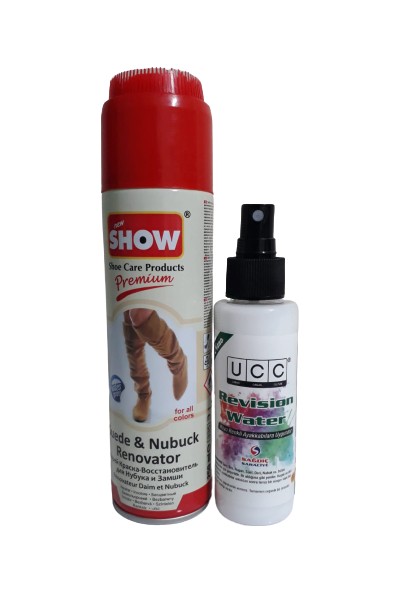 Show Süet Nubuk Sprey Natural ve Ucc Ayakkabı Temizleyici 100ML Sprey
