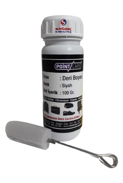 Point Care Siyah Deri Boyası Döşeme Mont Çanta Ayakkabı Kemer Boyası Point Care Siyah Deri Boyası Döşeme Mont Çanta Ayakkabı Kemer Boyası