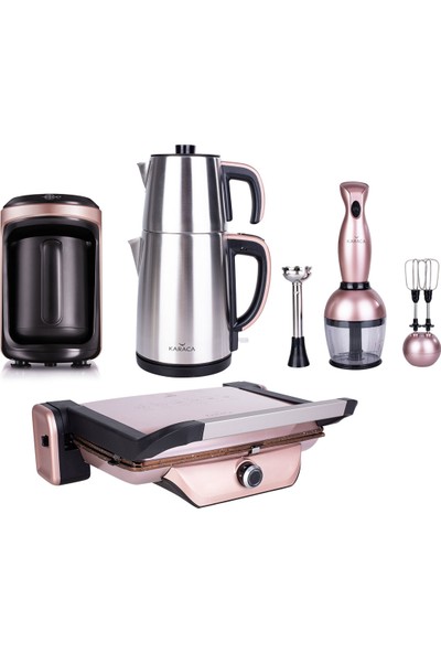 Karaca Rosegold 4 Lü Çeyiz Seti Hatır Hüp