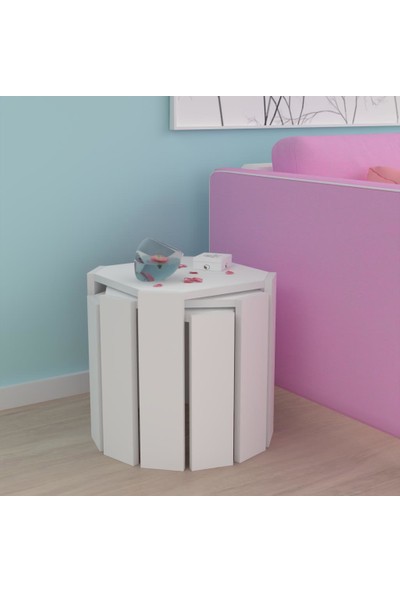 Kenzlife zigon sehpa biondo byz 3 lü sehpa takımı