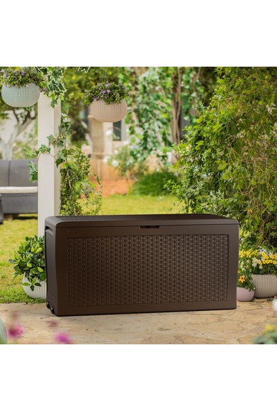 Keter Bahçe Depolama Sandığı Rattan Görünüm 270 Lt Sandık Keter Bahçe Depolama Sandığı Rattan Görünüm 270 Lt Sandık