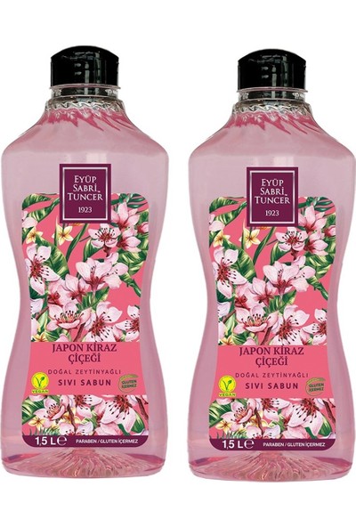 Eyüp Sabri Tuncer Japon Kirazı Sıvı Sabun 1,5 lt x 2 Adet Eyüp Sabri Tuncer Japon Kirazı Sıvı Sabun 1,5 lt x 2 Adet
