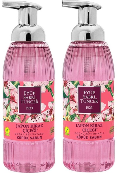 Eyüp Sabri Tuncer Japon Kirazı Köpük Sabun 500 ml x 2 Adet Eyüp Sabri Tuncer Japon Kirazı Köpük Sabun 500 ml x 2 Adet