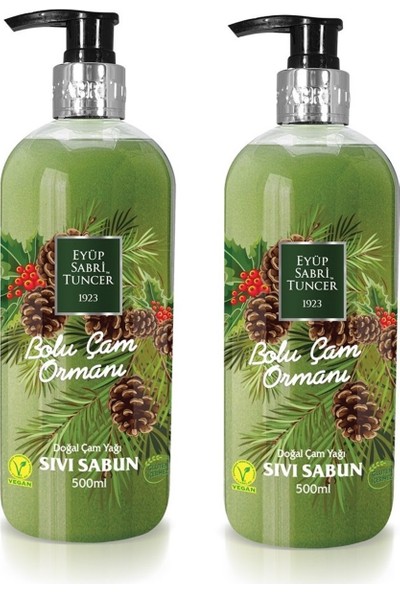 Eyüp Sabri Tuncer Bolu Çam Ormanı Sıvı Sabun 500 ml x 2 Adet Eyüp Sabri Tuncer Bolu Çam Ormanı Sıvı Sabun 500 ml x 2 Adet