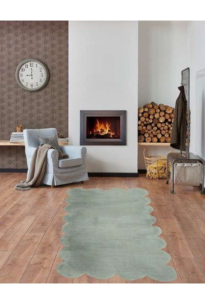 Balat Halı Lazer Kesim Peluş Uzun Tüylü Yolluk Halı Açık Gri Balat Halı Lazer Kesim Peluş Uzun Tüylü Yolluk Halı Açık Gri