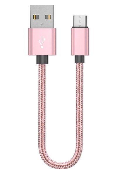 Ally Micro USB Android 3.0A Hızlı Şarj Halat USB Kablo 20 cm AL-29570 Ally Micro USB Android 3.0A Hızlı Şarj Halat USB Kablo 20 cm AL-29570