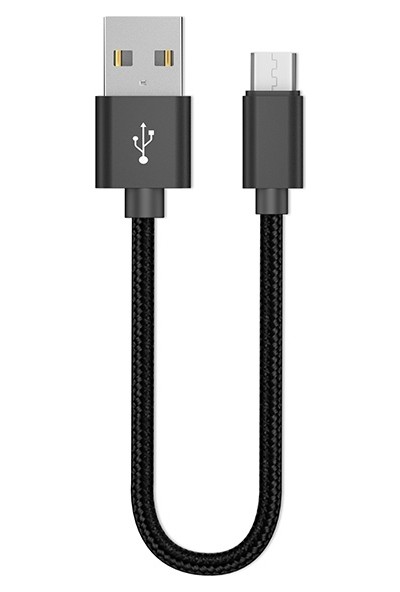 Ally Micro USB Android 3.0A Hızlı Şarj Halat USB Kablo 20 cm AL-29570 Ally Micro USB Android 3.0A Hızlı Şarj Halat USB Kablo 20 cm AL-29570