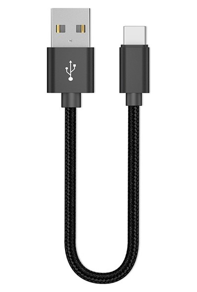 Ally USB-Type C Android 3.0A Hızlı Şarj Halat USB Kablo 20 cm Ally USB-Type C Android 3.0A Hızlı Şarj Halat USB Kablo 20 cm