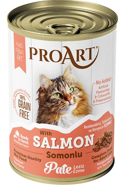 Proart Somonlu Ezme Yetişkin Kedi Konserve Maması 400 gr Proart Somonlu Ezme Yetişkin Kedi Konserve Maması 400 gr