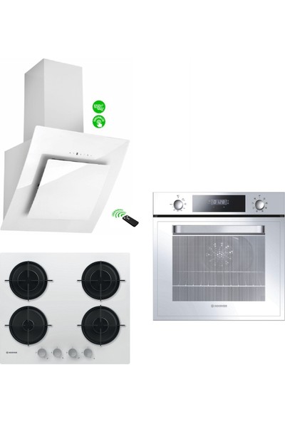 Hoover 20-4 Beyaz Ankastre Set (Hdm 656 Wtk Davlumbaz - HVW6MW Ocak -HOT3051WI/E Fırın) Hoover 20-4 Beyaz Ankastre Set (Hdm 656 Wtk Davlumbaz - HVW6MW Ocak -HOT3051WI/E Fırın)