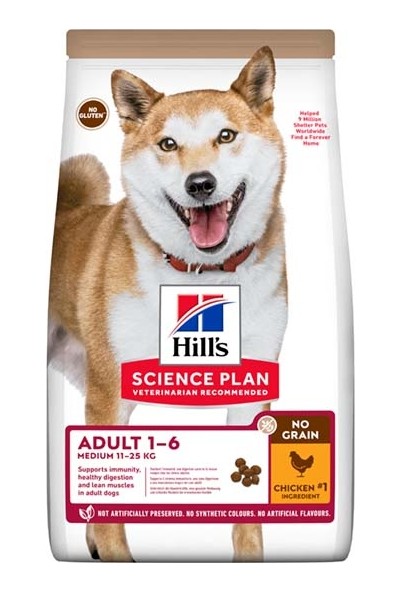 Hills No Grain Medium Tavuk Etli Tahılsız Köpek Maması 2.5 kg Hills No Grain Medium Tavuk Etli Tahılsız Köpek Maması 2.5 kg