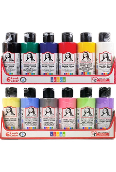 Monalisa Chalky 6 Akrilik Boya 70 ml 12'li Monalisa Chalky 6 Akrilik Boya 70 ml 12'li