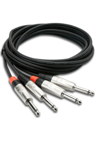 Hosa Technology Pro 1/4 Ts (M) - 1/4 Ts (M) HPP-015X2 Balanssız Çift Kablo 4.5 Metre