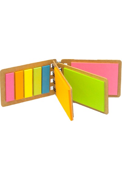 Paste Notes Geri Dönüşümlü Neon Renkli Sayfalı Spiralli Cep Not Defteri Paste Notes Geri Dönüşümlü Neon Renkli Sayfalı Spiralli Cep Not Defteri