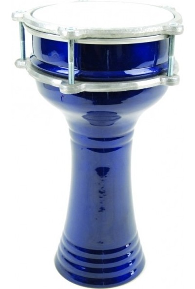 Mega Alüminyum Döküm Klasik Darbuka - Mavi Mega Alüminyum Döküm Klasik Darbuka - Mavi