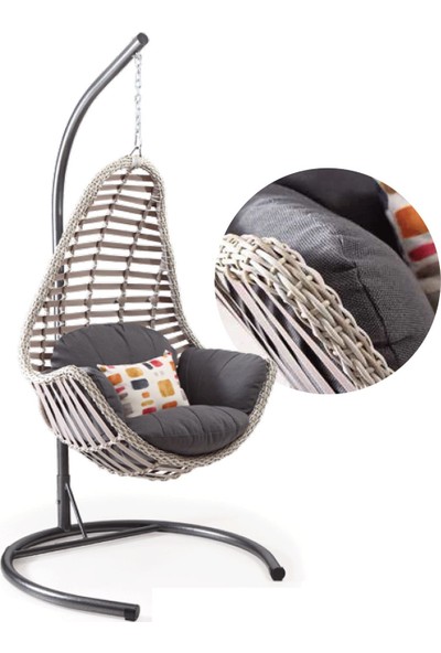 Capri Swing Milas Tekli Rattan Bahçe Balkon Salıncağı Capri Swing Milas Tekli Rattan Bahçe Balkon Salıncağı