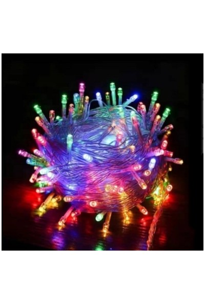 Gaman Dekoratif Kablolu 100 Ampüllü LED Işık Karışık Rgb Renk 10 Metre Gaman Dekoratif Kablolu 100 Ampüllü LED Işık Karışık Rgb Renk 10 Metre