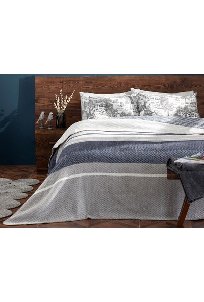 English Home Barleycorn Scotch Tek Kişilik Battaniye 150 x 200 cm Lacivert English Home Barleycorn Scotch Tek Kişilik Battaniye 150 x 200 cm Lacivert