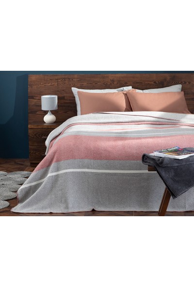 English Home Barleycorn Scotch Çift Kişilik Battaniye 200 x 220 cm Gül Kurusu English Home Barleycorn Scotch Çift Kişilik Battaniye 200 x 220 cm Gül Kurusu