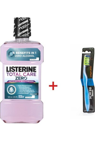 Listerine Total Care Zero 500 ml + Diş Fırçası
