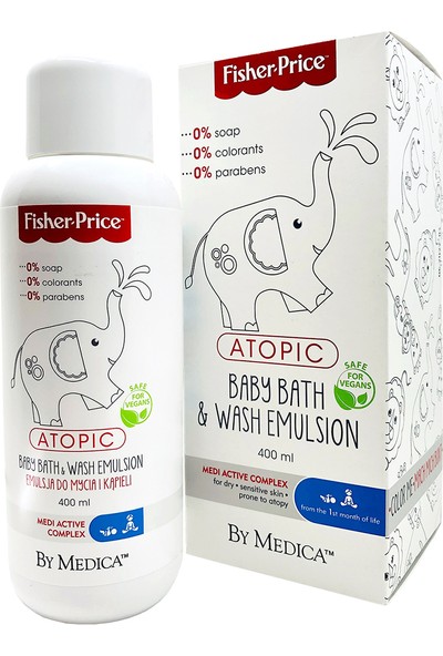 Fisher Price Yeni Doğan Bebekler İçin Yıkama Losyonu - Baby Atopic Series 400 ml Fisher Price Yeni Doğan Bebekler İçin Yıkama Losyonu - Baby Atopic Series 400 ml