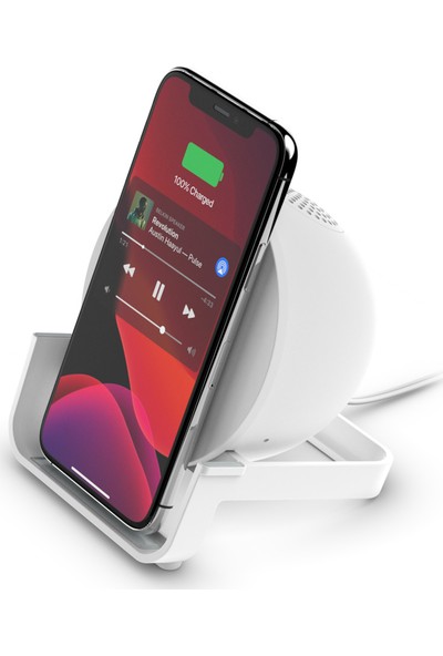 Belkin Boostcharge Kablosuz Şarj Standı 10W + Kablosuz Hoparlör (Endüktif Şarj Cihazı, Qı Desteği , 10W, Dahili Bluetooth Hoparlör) , Siyah Belkin Boostcharge Kablosuz Şarj Standı 10W + Kablosuz Hoparlör (Endüktif Şarj Cihazı, Qı Desteği , 10W, Dahili Bluetooth Hoparlör) , Siyah