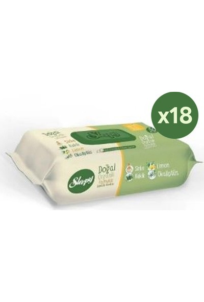 Sleepy Doğal Pamuklu Temizlik Havlusu 50 Li x 18 (900 Yaprak)