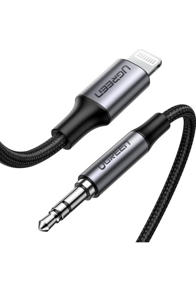 Ugreen iPhone Lightning 3.5mm Aux Ses Kablosu 1 Metre Ugreen iPhone Lightning 3.5mm Aux Ses Kablosu 1 Metre
