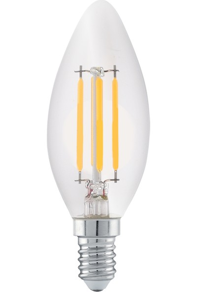 Heka 4W E14 C 35 Dimlenebilir Rustik LED Ampul 10'lu Paket ERD25 Heka 4W E14 C 35 Dimlenebilir Rustik LED Ampul 10'lu Paket ERD25