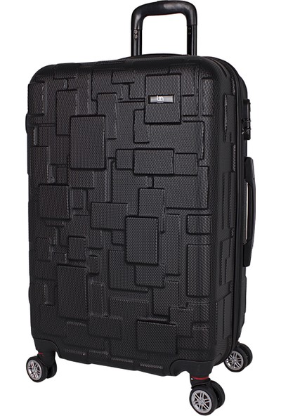 Bagacar LEGO 8 Tekerlek Fiber Abs Büyük Boy Siyah Bagacar LEGO 8 Tekerlek Fiber Abs Büyük Boy Siyah