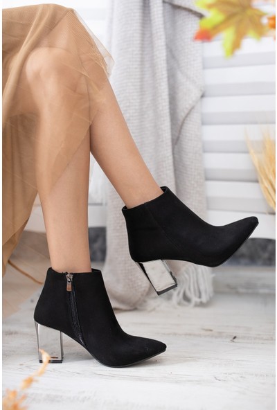 Divolya Kadın Gigi Ayna Topuklu Günlük Kullanım Bot