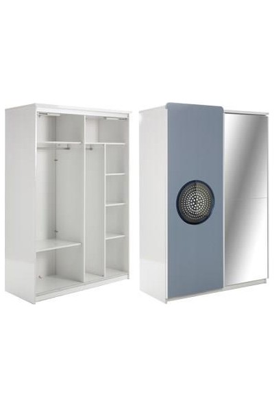 Mondi Tekno Sürgülü Gardrop Genç Odası 145X65X212CM Mondi Tekno Sürgülü Gardrop Genç Odası 145X65X212CM