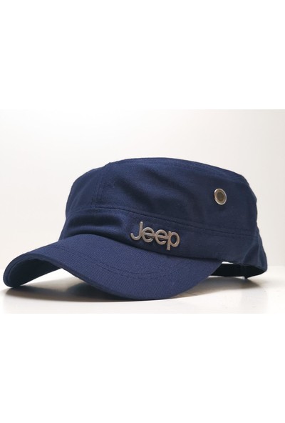Perlotus Jeep Model Castro Tarzı Şapka Lacivert Perlotus Jeep Model Castro Tarzı Şapka Lacivert