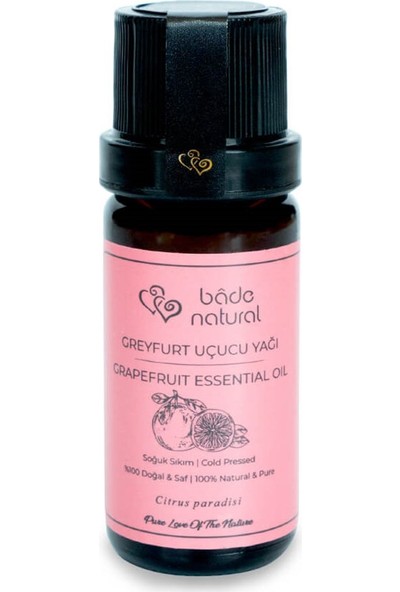 Bade Natural Greyfurt Uçucu Yağı 10 ml Bade Natural Greyfurt Uçucu Yağı 10 ml