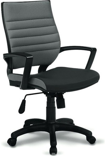 Asbir Rigel 55500 Çalışma Koltuğu Ofis Koltuğu Çalışma Sandalyesi Gri-Siyah