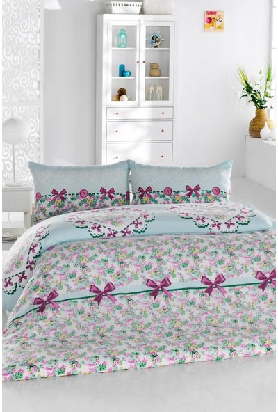 Lady Moda Lovely Mint Tek Kişilik Nevresim Seti