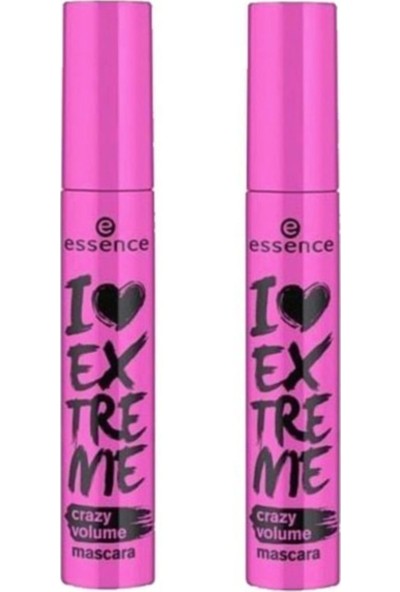 Essence I Love Crazy Volume Hacim Maskara x 2