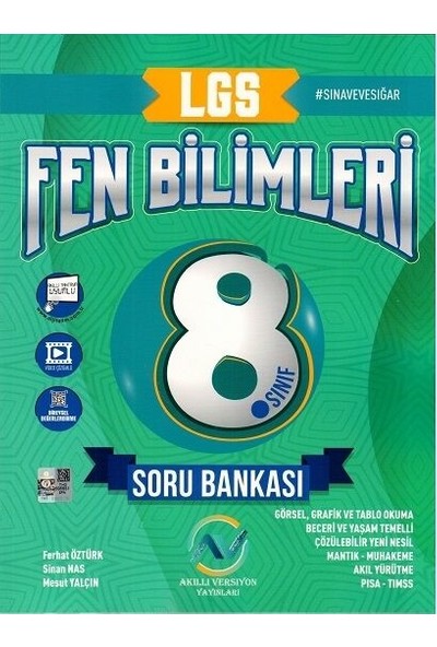 Av Akıllı Versiyon Yayınları 8. Sınıf LGS Fen Bilimleri Soru Bankası - Ferhat Öztürk