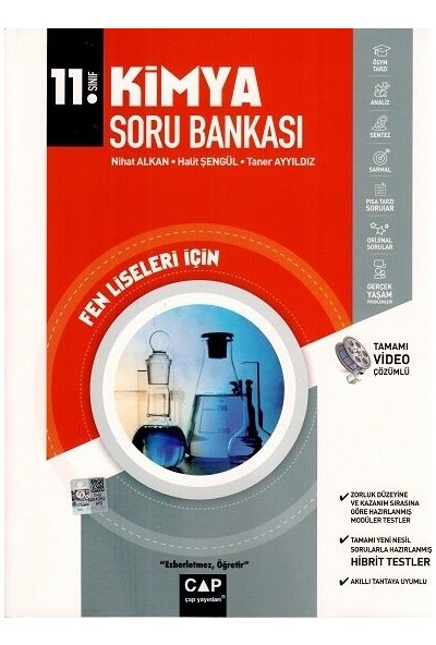 Çap Yayınları 11. Sınıf Fen Lisesi İçin Kimya Soru Bankası - Halit Şengül Çap Yayınları 11. Sınıf Fen Lisesi İçin Kimya Soru Bankası - Halit Şengül