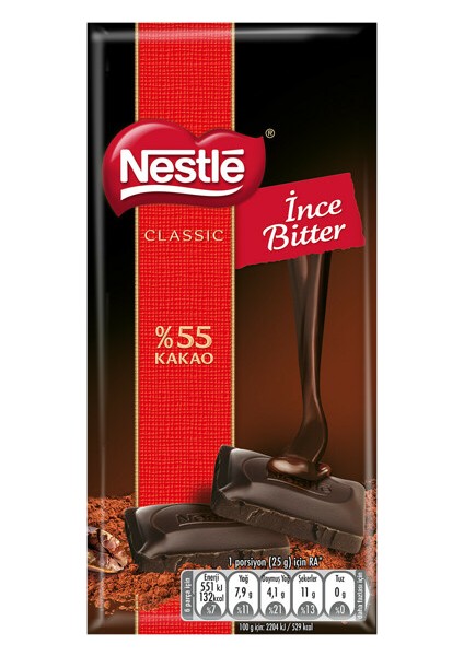 Nestlé Classic Bitter Tablet Çikolata 65 g Fiyatı
