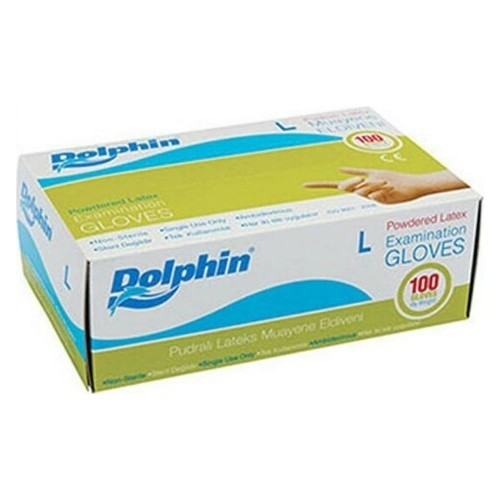 Dolphin 100'lü L Pudralı Kullan-At Eldiven Fiyatı