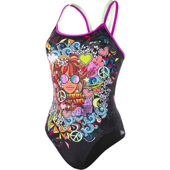 Speedo Kadın Mayosu 8-10626C804 Plmt Xbck Tf Black/green Fiyatı