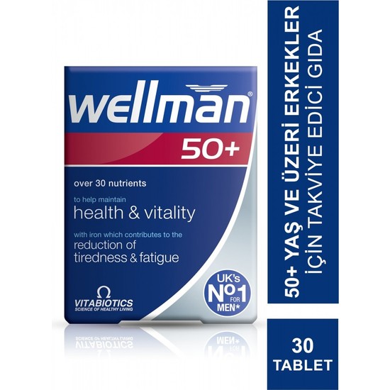 Vitabiotics Wellman 50+ 30 Tablet Fiyatı - Taksit Seçenekleri