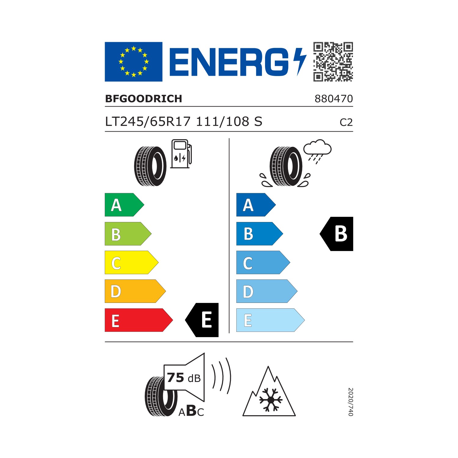 Bfgoodrich LT245/65 R17 111/108S All Terrain T/a Ko2 Lrd Rwl Fiyatı