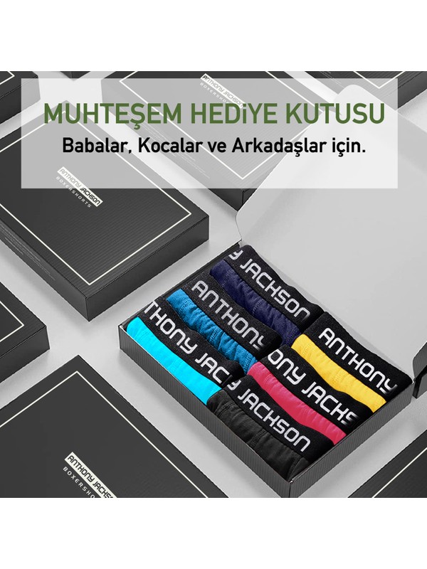 Anthony Jackson Likralı 6'lı Kutu Premium Erkek Boxer Venom Fiyatı